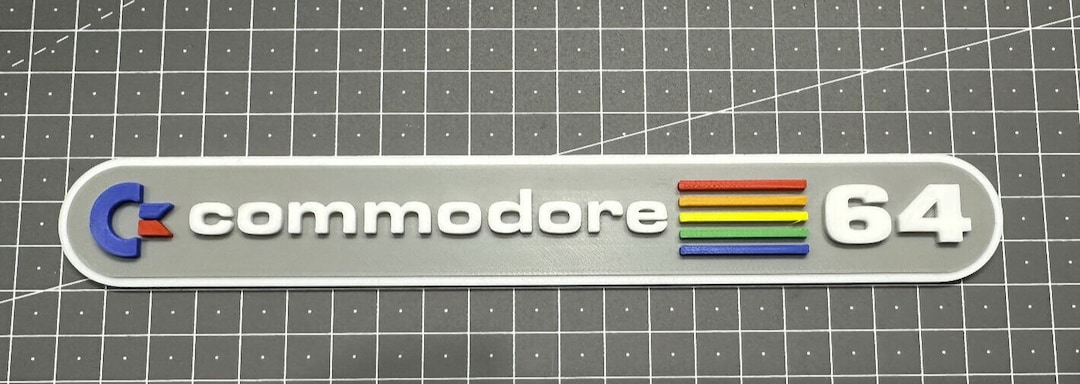Commodore 64 Logo 3D Printed Sign Stand - Etsy UK