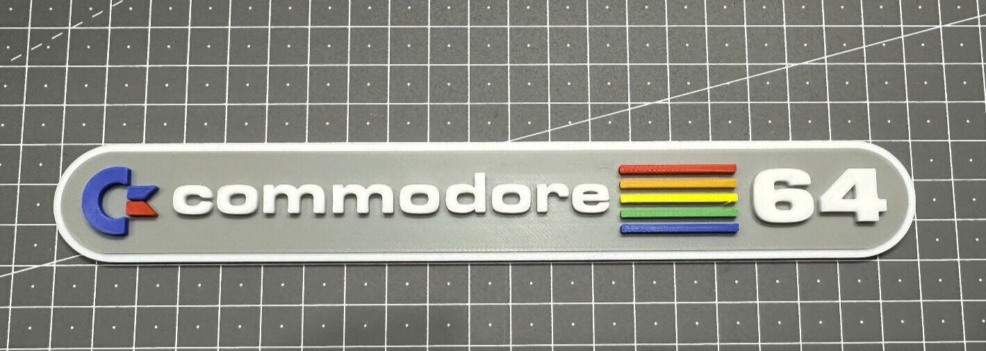 Commodore 64 Logo 3D Printed Sign Stand - Etsy UK