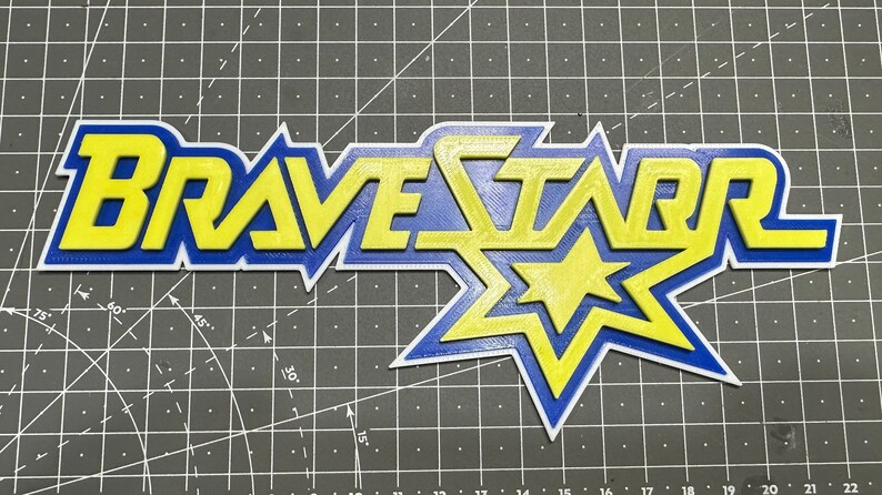 Bravestarr Logo Movie Retro 3D Printed Sign - Etsy