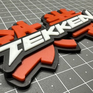 Tekken Logo 3D Printed Sign Stand - Etsy UK