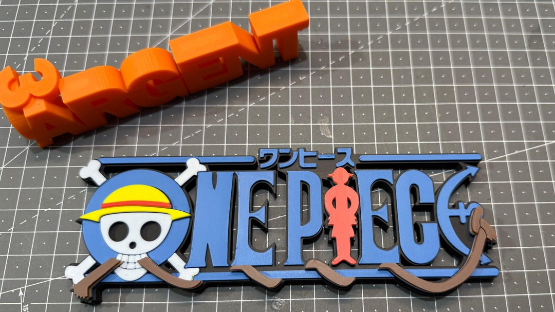 One Piece Logo - 3D Printed Sign Stand - Etsy
