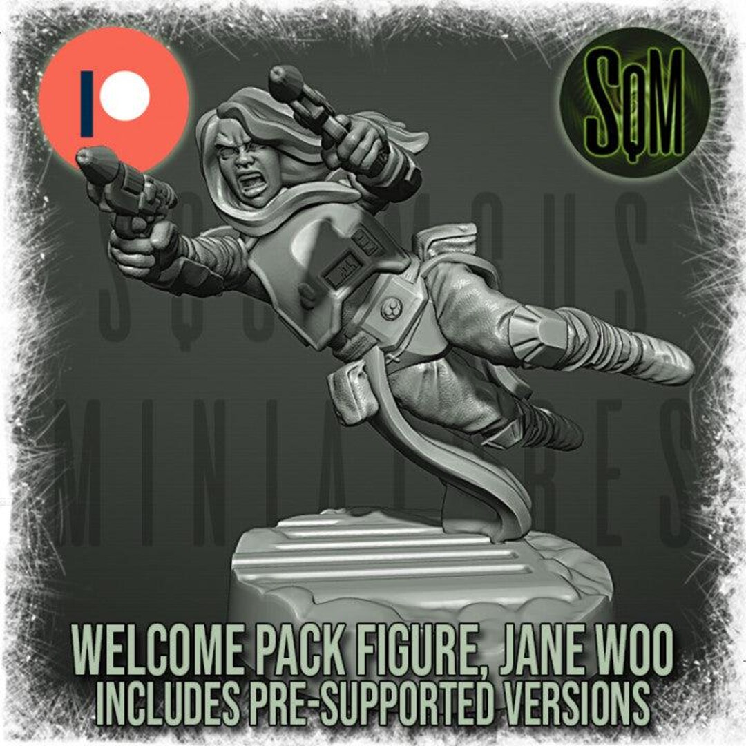 Snow Trooper Jane Woo Star Wars Legion Compatible 3D Resin Miniatures ...