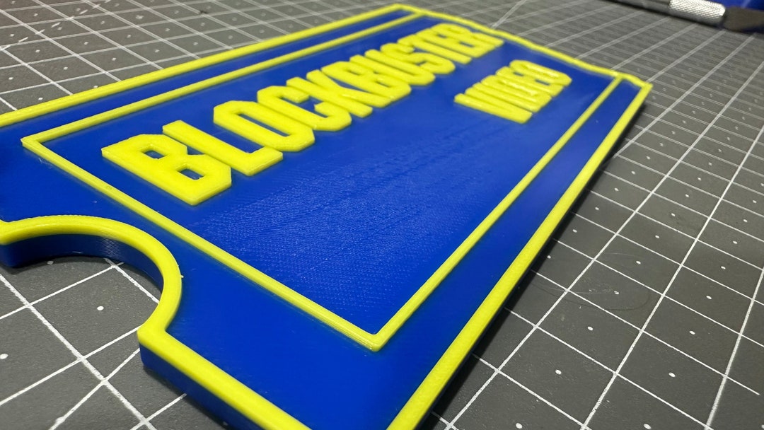 Blockbuster Video 3D Printed Sign - Etsy UK
