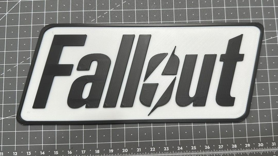Fallout Logo - 3D Printed Sign - Etsy UK