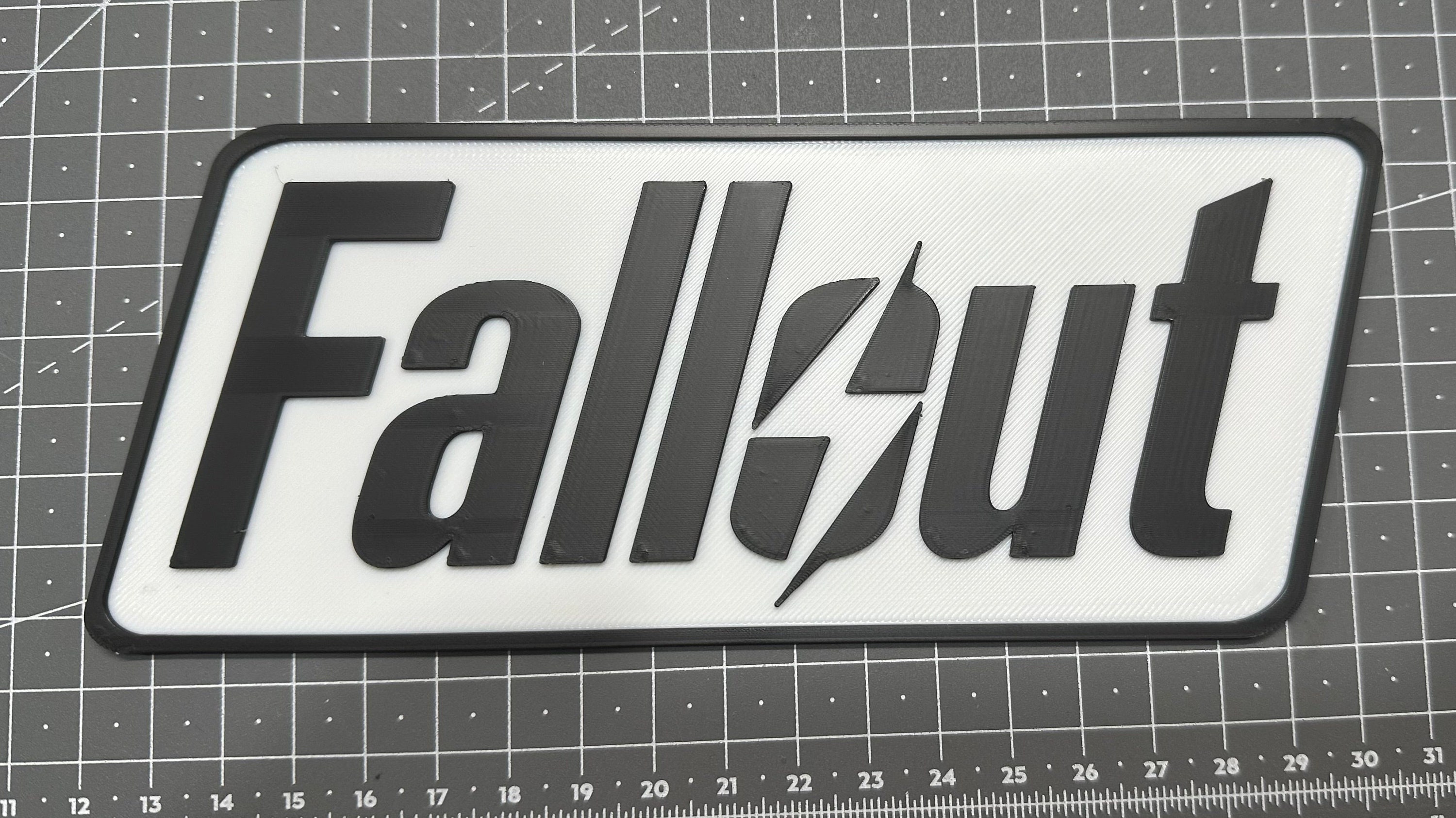 Fallout Logo - 3D Printed Sign - Etsy UK