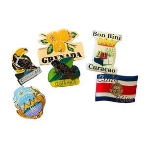 Rare Vintage Enamel Pins Collection - World Travel Souvenirs, Retro ...