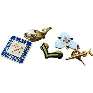 Rare Vintage Enamel Pins Collection - World Travel Souvenirs, Retro ...