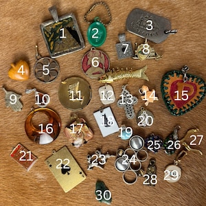 Pick One - Eclectic Collection of Vintage Pendants – Unique Charms for ...