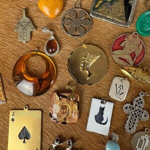 Pick One - Eclectic Collection of Vintage Pendants – Unique Charms for ...