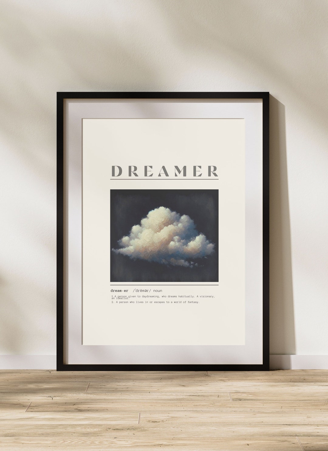 Vintage-inspired Dreamercloud Poster - Aesthetic Wall Art for Home ...