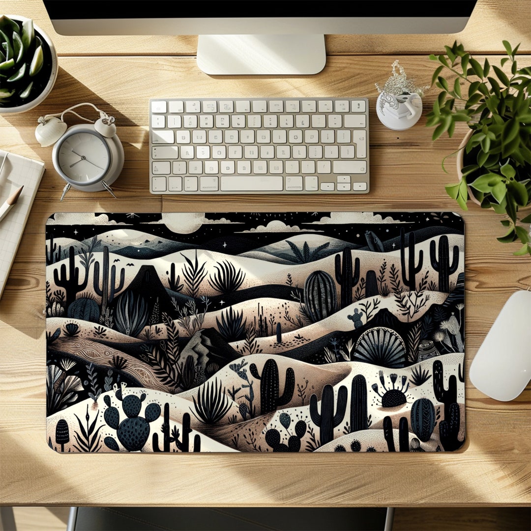 Desert Mouse Pad – Southwest Desk Mat – Neutral Boho Office Decor ...