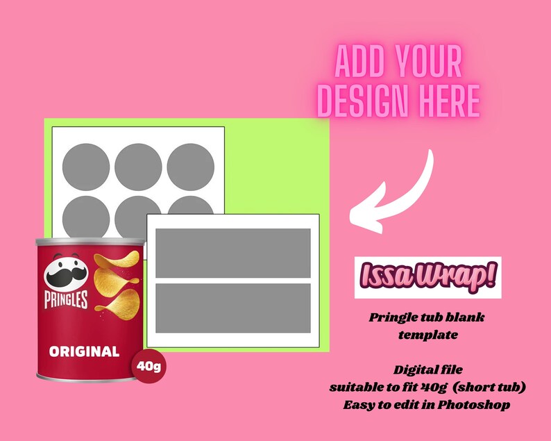Pringle Can Template - Etsy