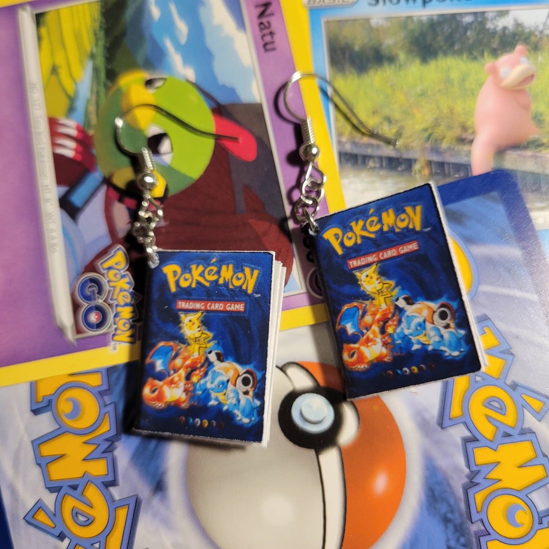 Pokemon Cards Album Binder Earrings - Etsy