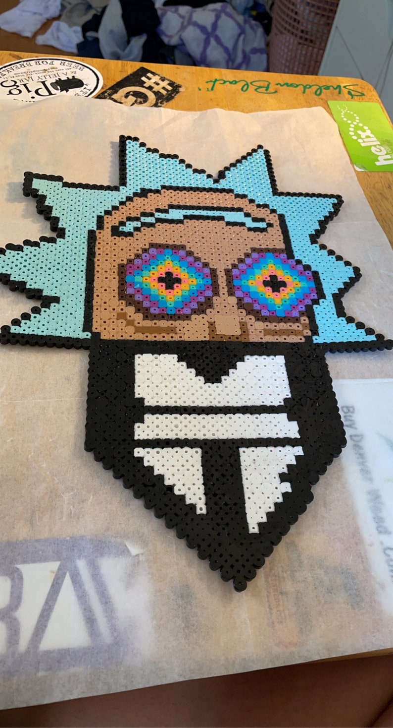 Rick Excision Perler Necklace - Etsy