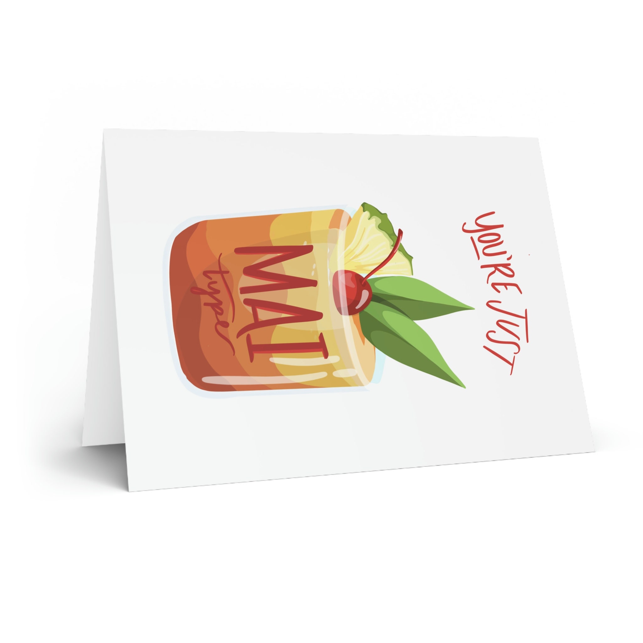 Hawaiian Mai Tai Anniversary Card - Etsy