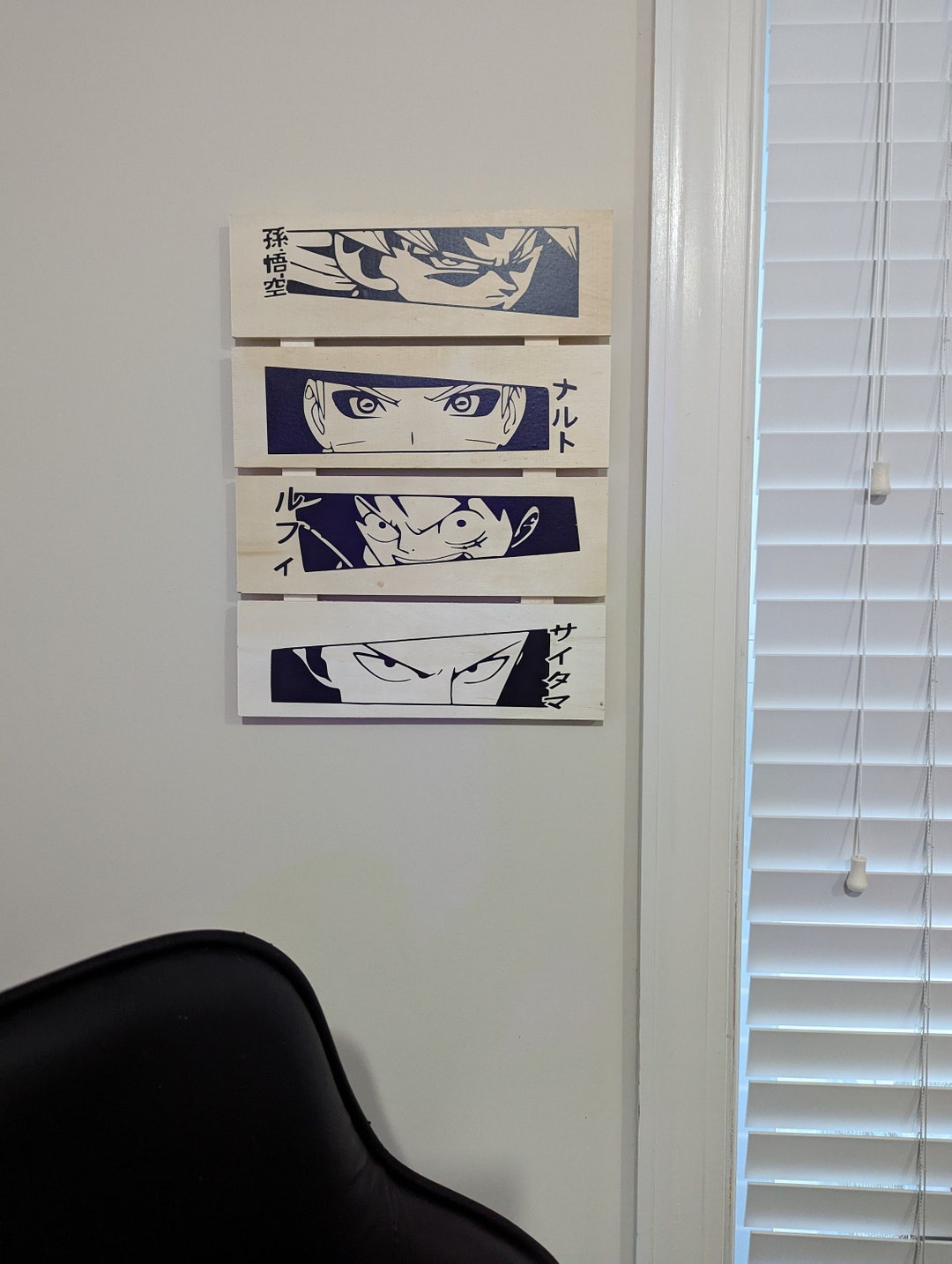 Japan Anime Ninja Heroes Wood Décor Gifts for Him Man Cave Manga - Etsy