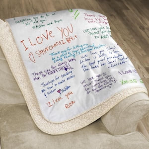 Actual Handwriting Notes Blanket, Get Well Gift, Motivational Gift ...