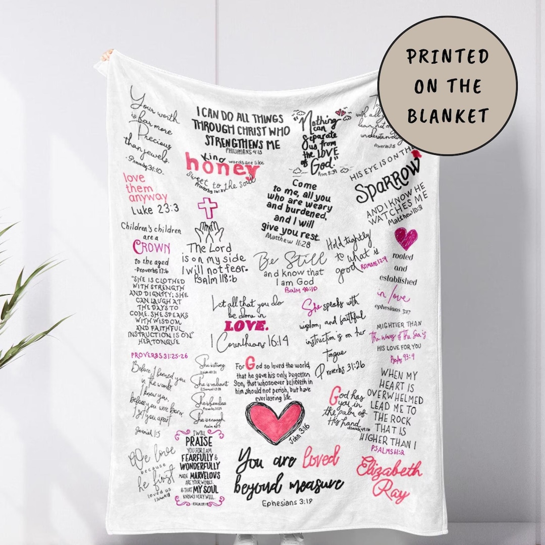 Your Original Handwriting on a Blanket, Colored Writing, Drawings and ...