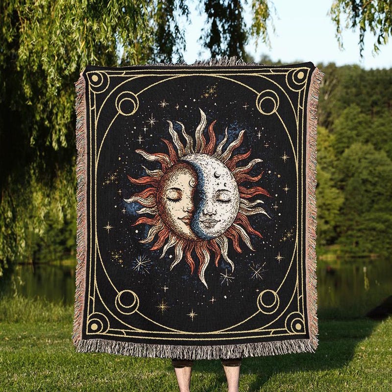 Sun and Moon Tapestry - Etsy