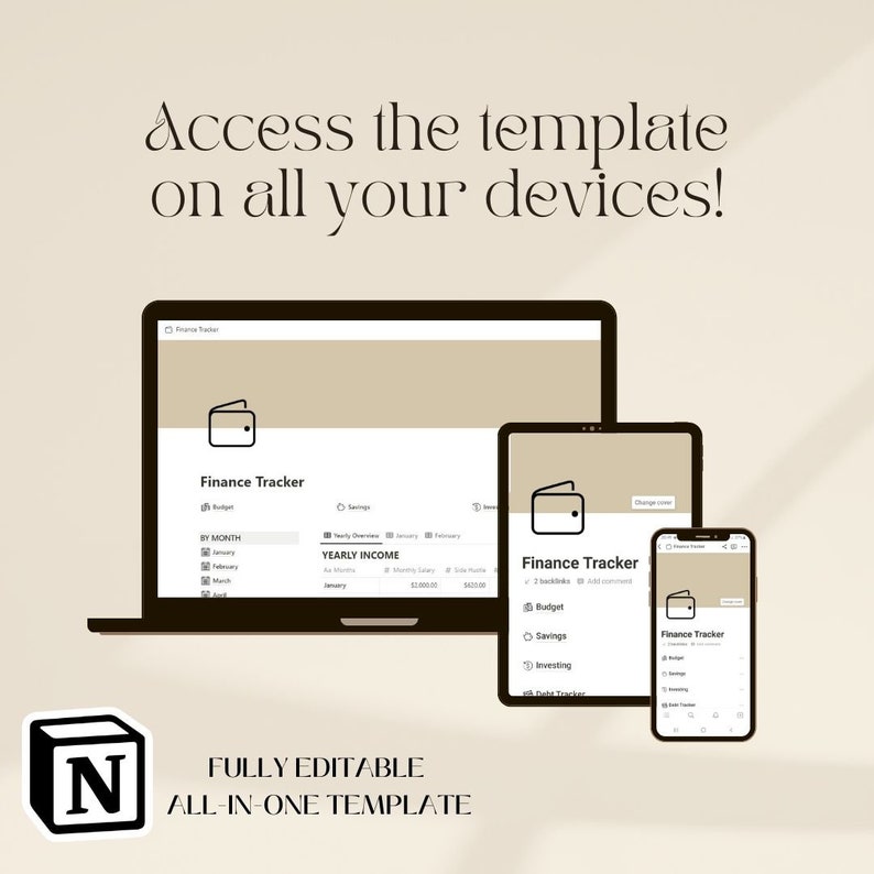 Notion Finance Tracker Template, Notion Budget Tracker, Money ... Notion Finance Tracker Template, Notion Budget Tracker, Money ...