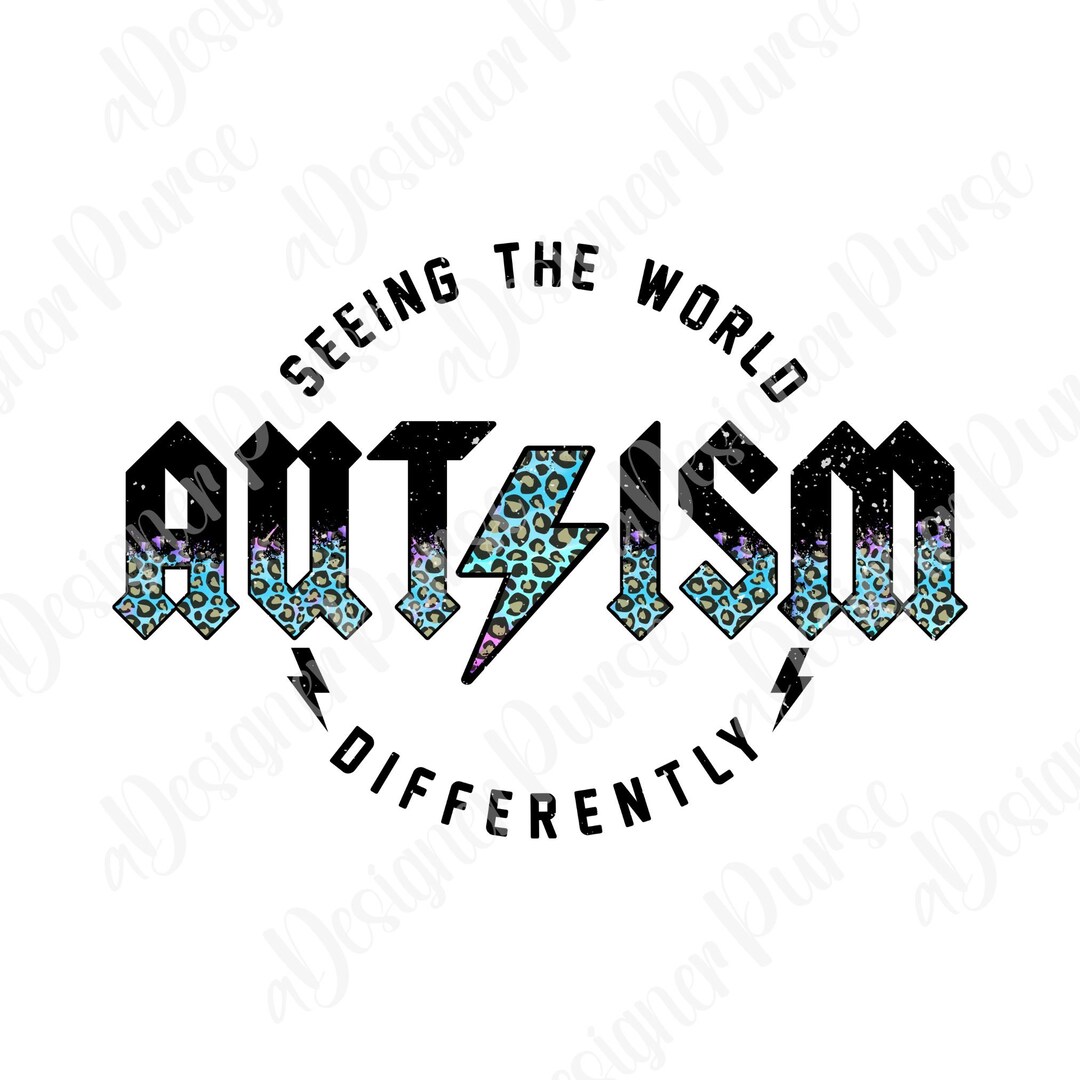 Autism Seeing the World Differently PNG, Autism Awareness Tshirt Design ...