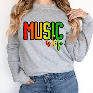 Reggae Music is Life PNG, Rasta Download Design for Sublimation on T ...