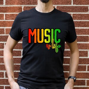 Reggae Music is Life PNG, Rasta Download Design for Sublimation on T ...