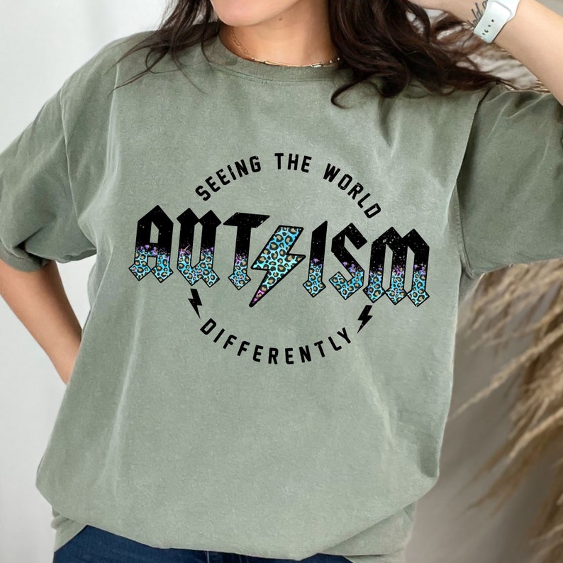 Autism Seeing the World Differently PNG, Autism Awareness Tshirt Design ...