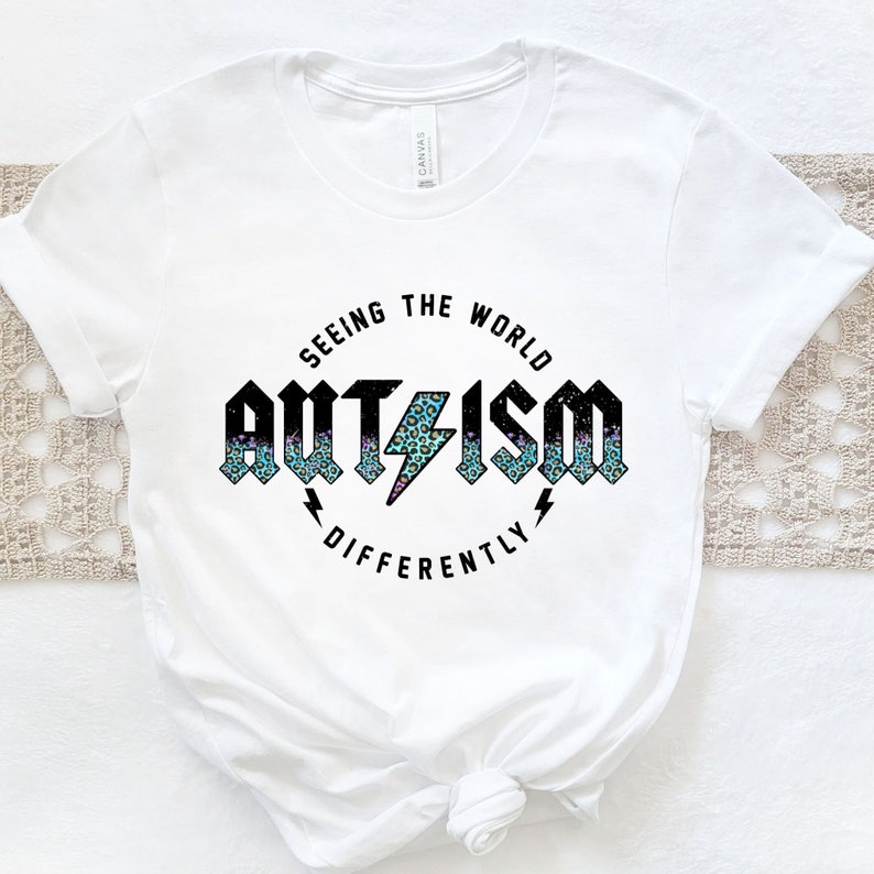 Autism Seeing the World Differently PNG, Autism Awareness Tshirt Design ...