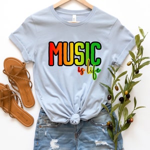 Reggae Music is Life PNG, Rasta Download Design for Sublimation on T ...