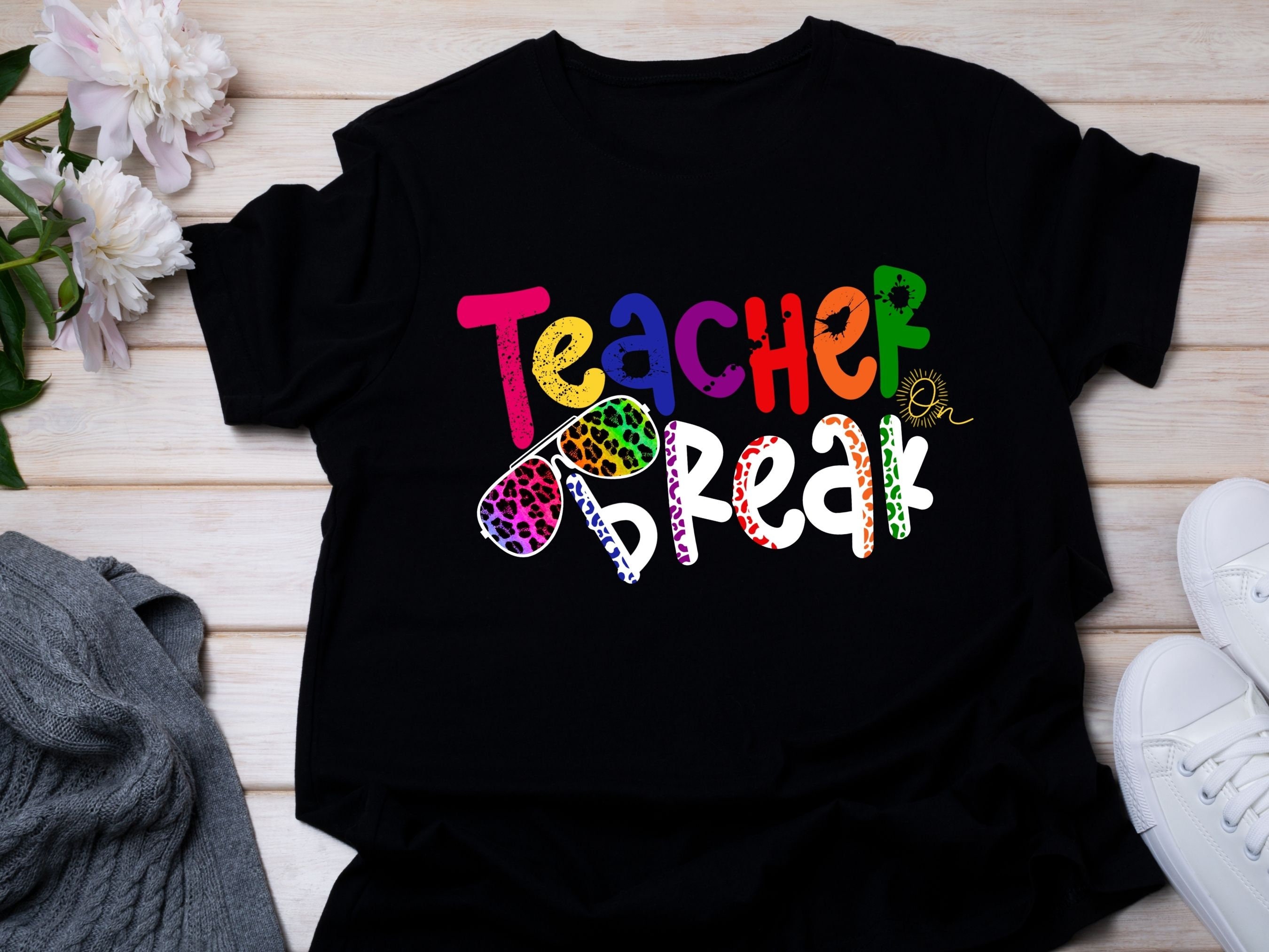 Teacher on Break PNG, Teacher Png for Tshirt, Bag Sublimation, Teacher ...