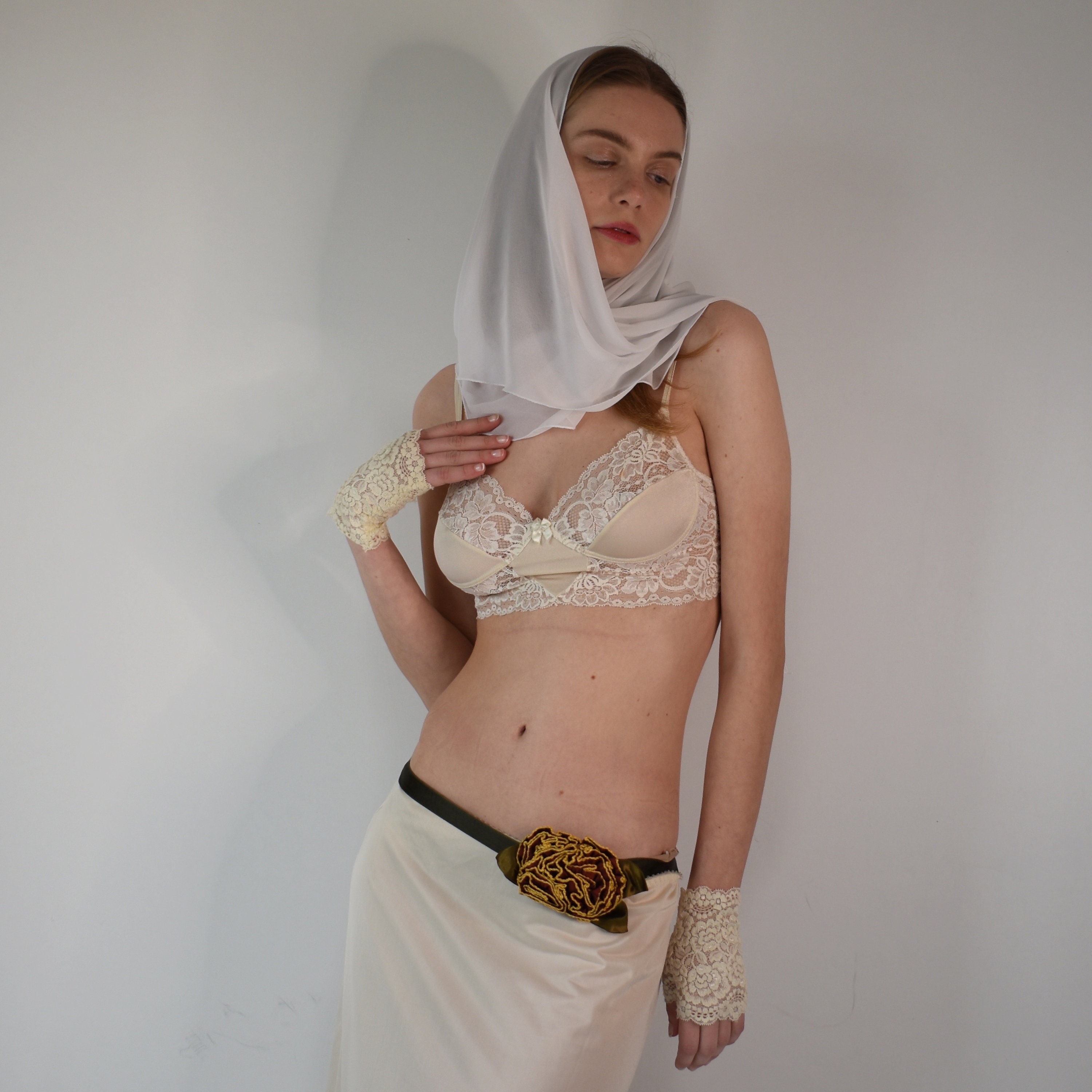 Cream White Lace Bralette Crop Top White Bralette Top Etsy