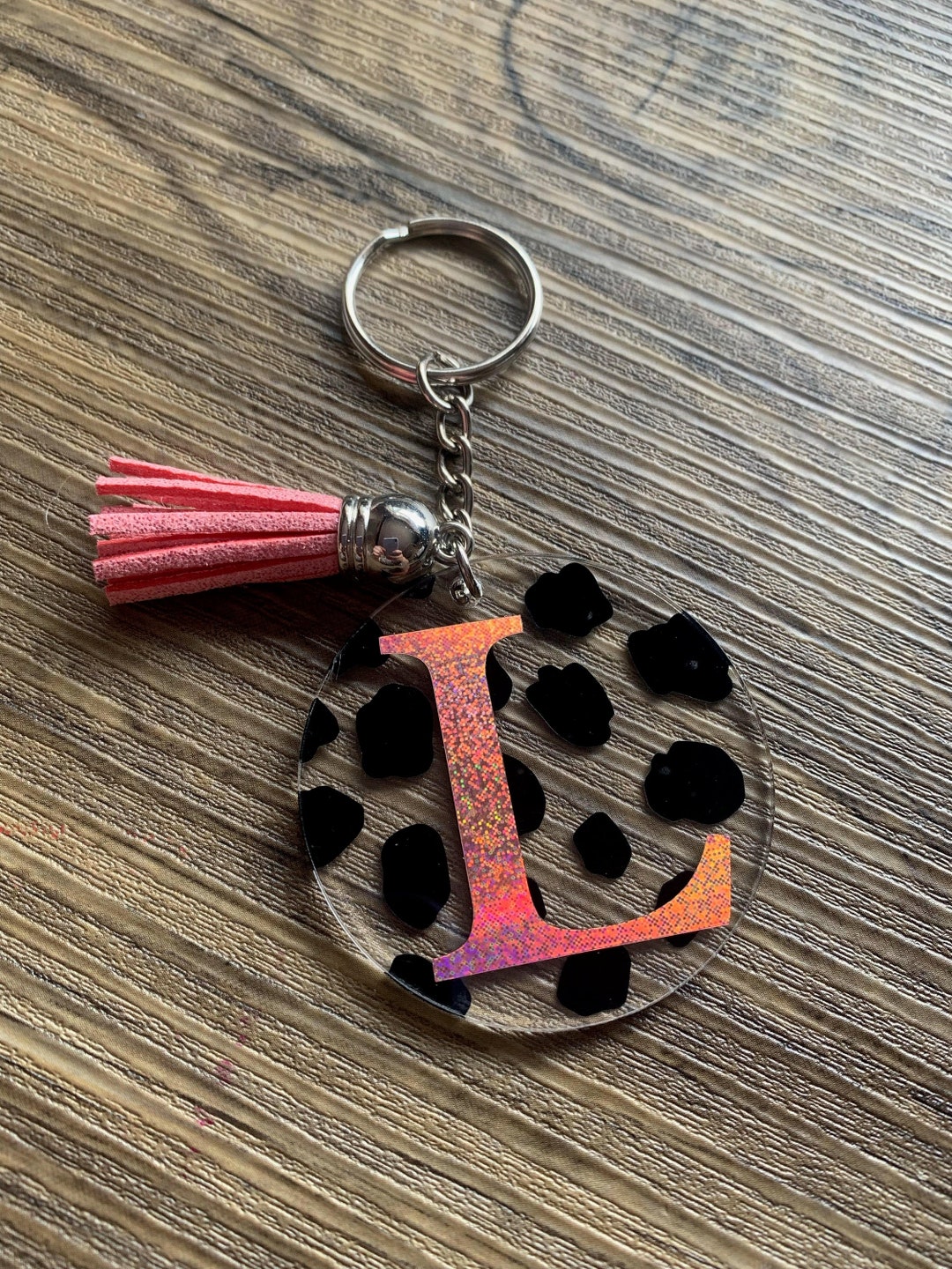 Personalised Keyring Personalised Gifts Initial Keyring Mothers Day Birthday Gift Special ...