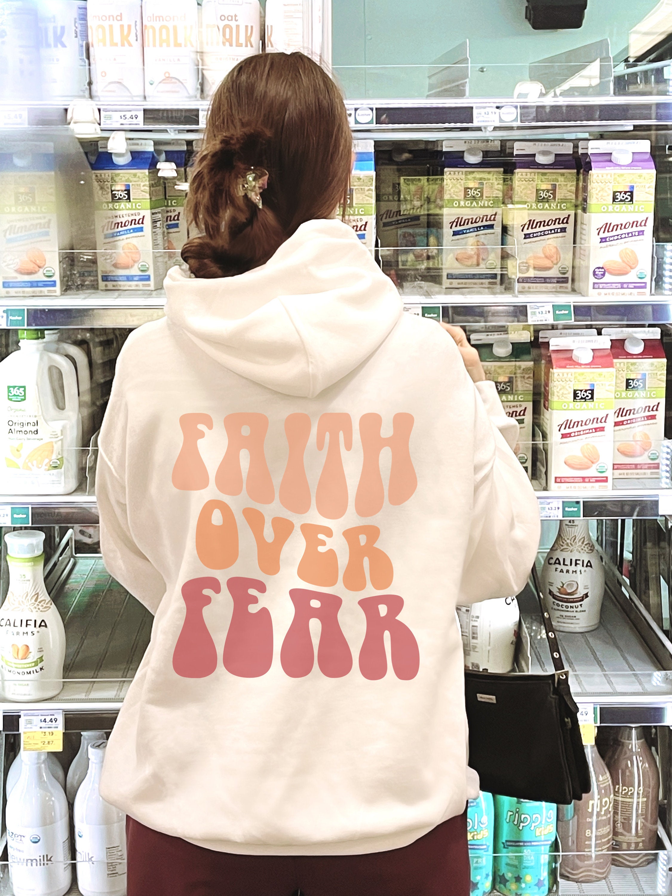 Faith Over Fear Trendy Christian Hoodie Preppy Sweatshirt VSCO - Etsy