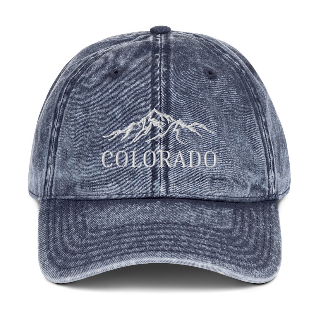 Vintage Embroidered Colorado Baseball Cap Colorado Hat Mountains Hats ...
