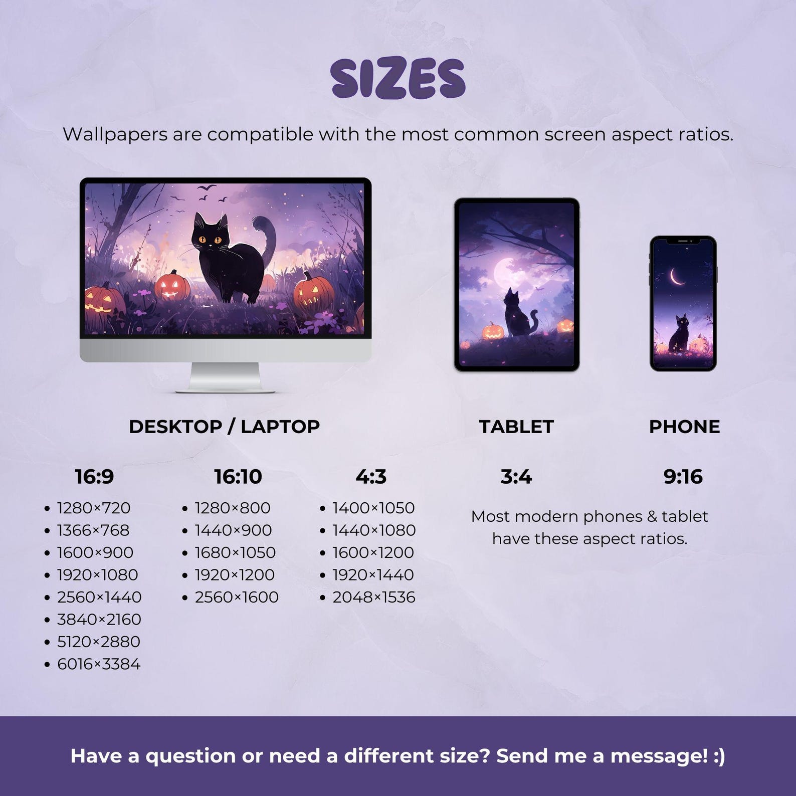 Black Cat Desktop Wallpaper, Cute Kitten & Pumpkin Halloween Organizer ...