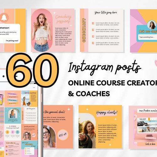Instagram Post for Coaches Life Coach Social Media Templates - Etsy
