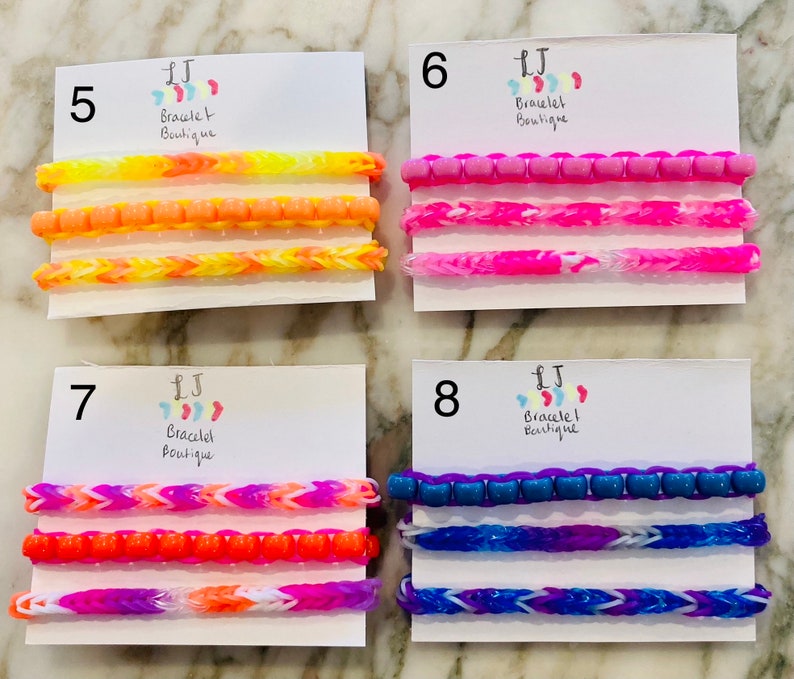 Rainbow Loom Bracelet Packs - Etsy