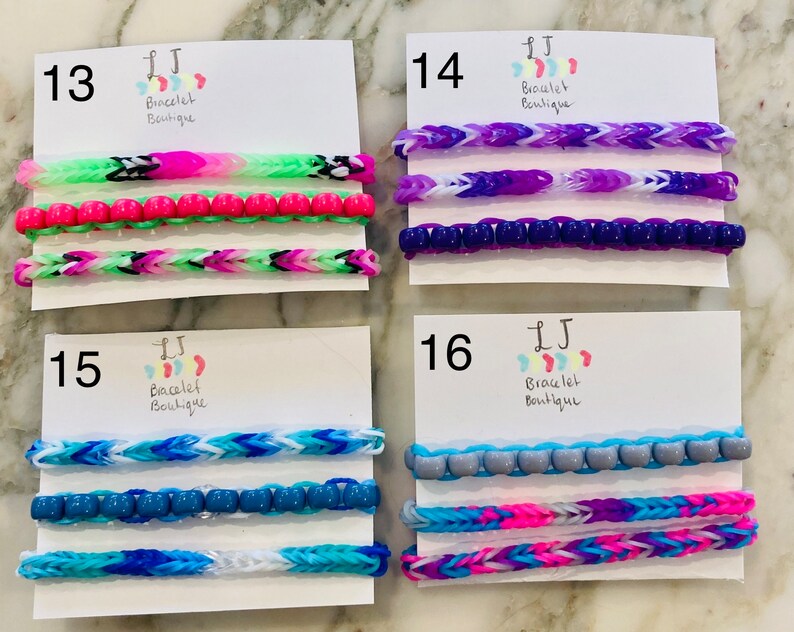 Rainbow Loom Bracelet Packs - Etsy