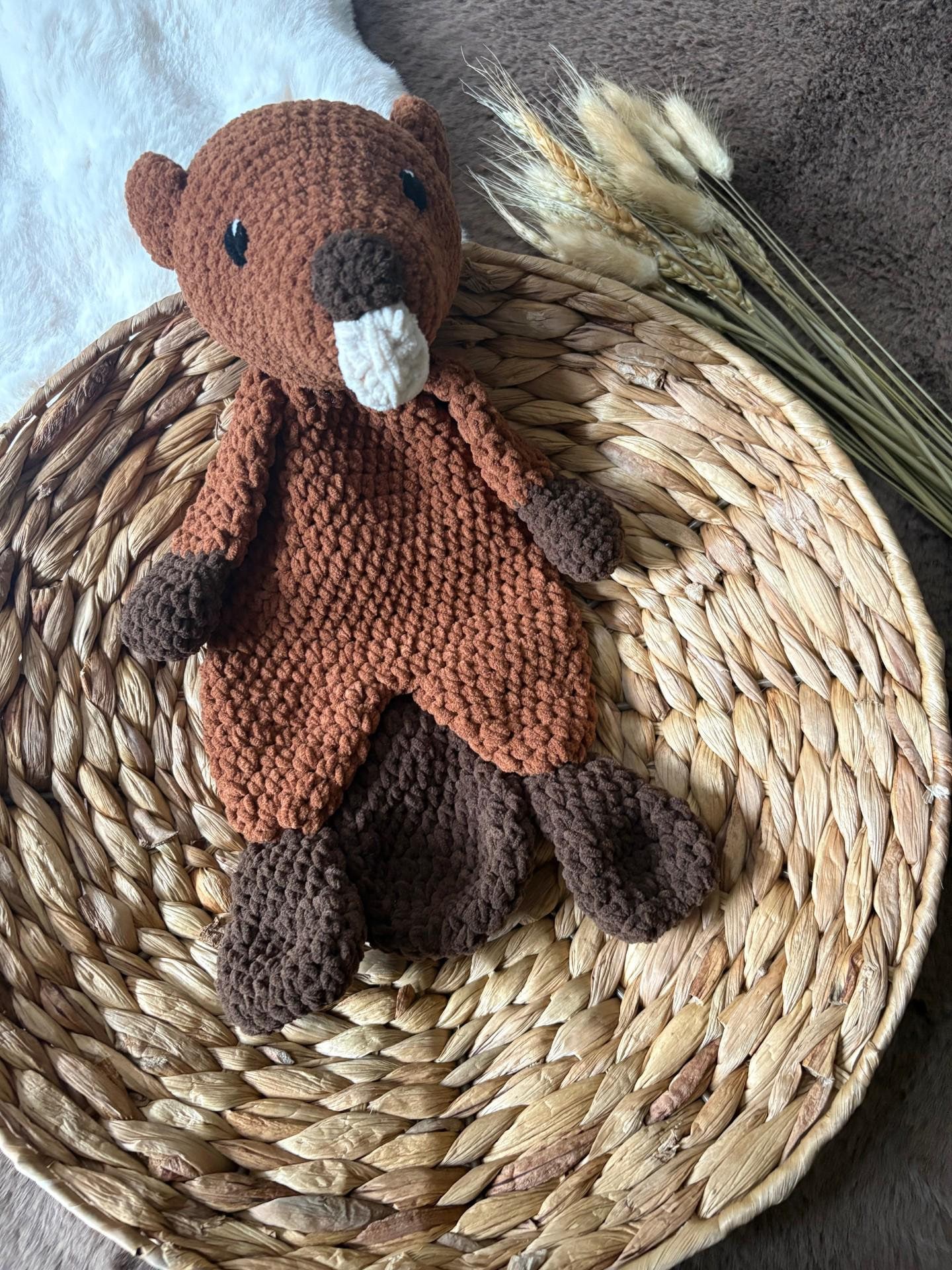 Woody the Beaver - Lovey Crochet Pattern - Etsy