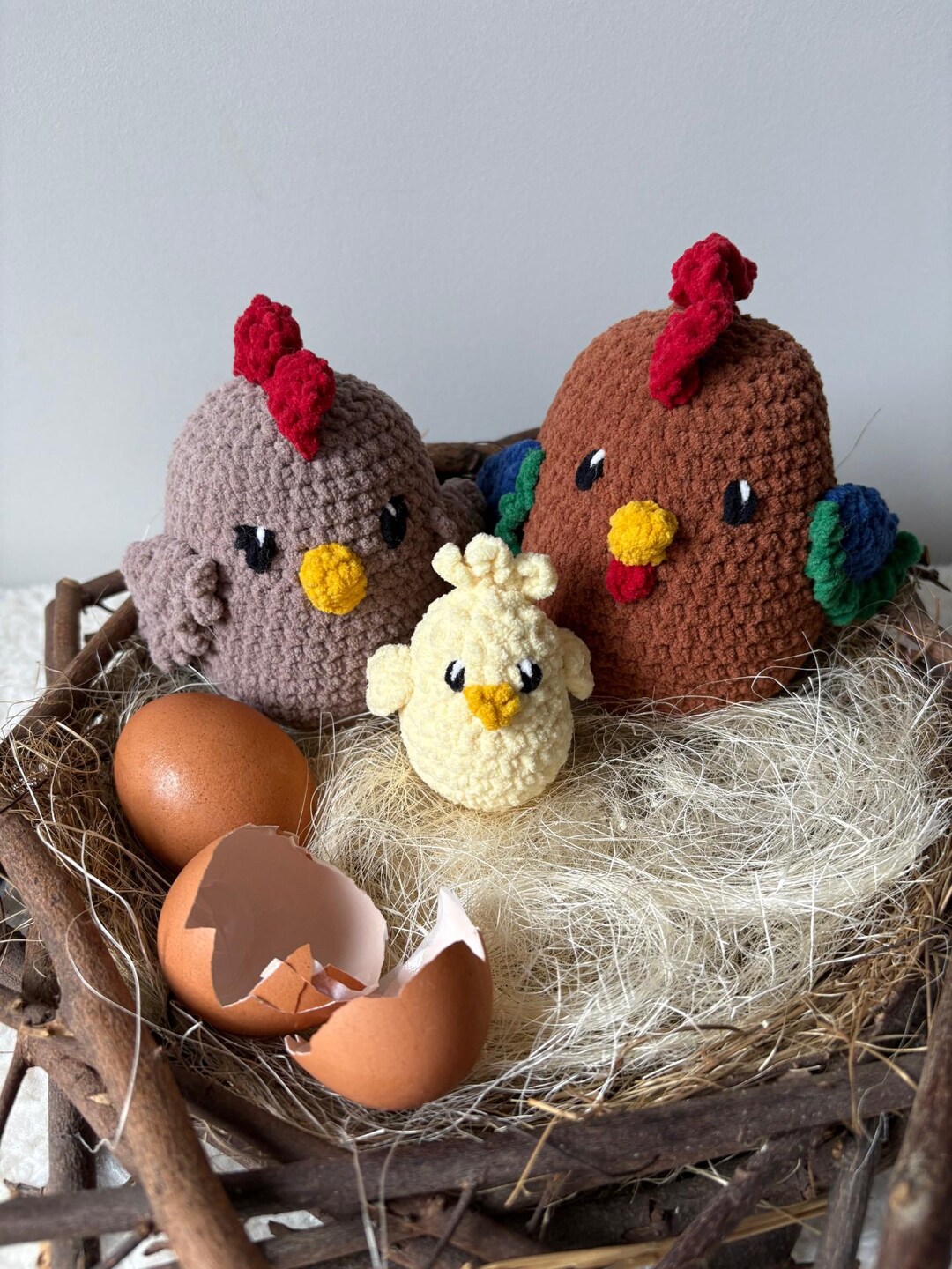 The Chicken Family - Easter Crochet Pattern - Etsy