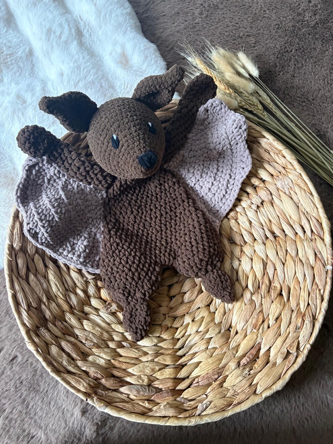 Bridget the Bat - Lovey Crochet Pattern - Etsy