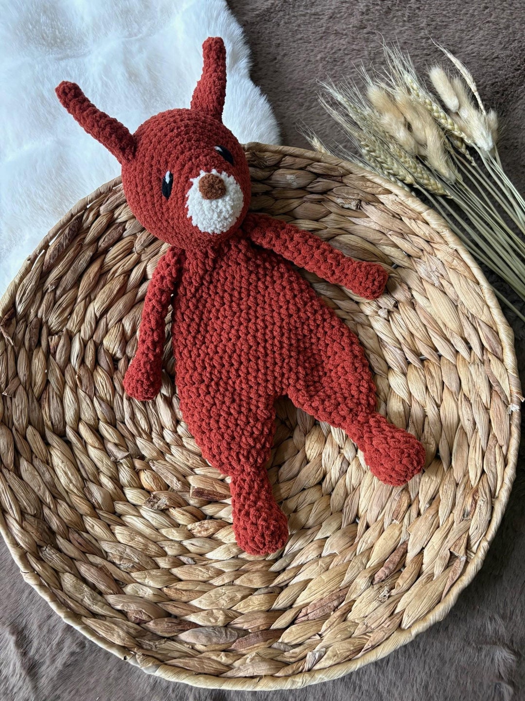 Snickers the Squirrel - Lovey Crochet Pattern - Etsy