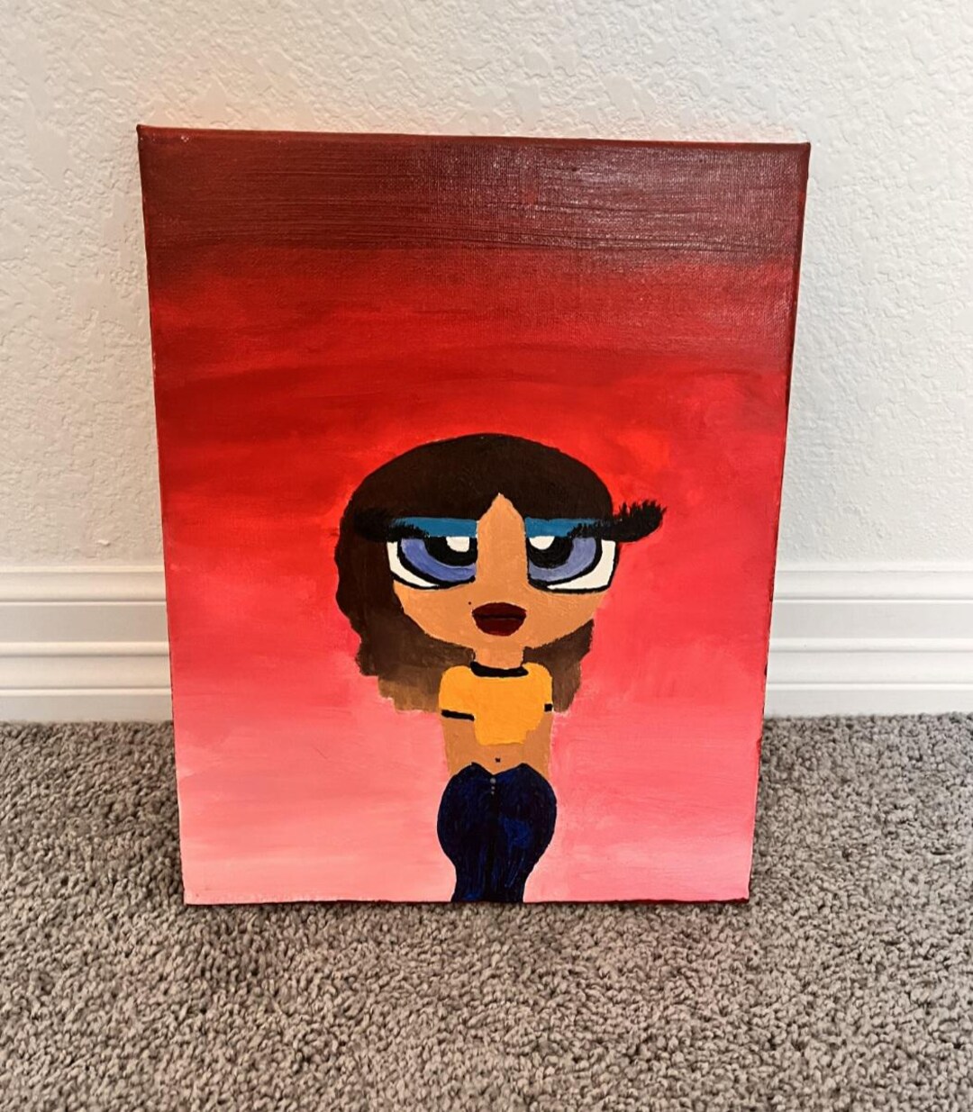 Powder Puff Girl Painting - Etsy