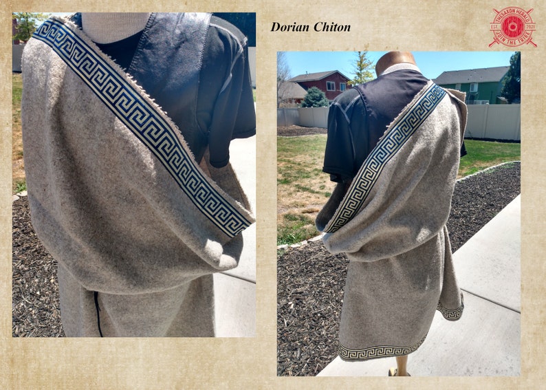 Greek Wool Chiton Ancient Greek Clothes From Antiquity Greek Classical ...