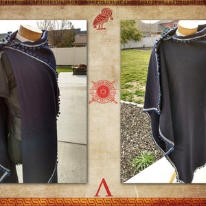 Hellenic Chlamys: Ancient Greek Wool Cloak || Authentic Handcrafted ...