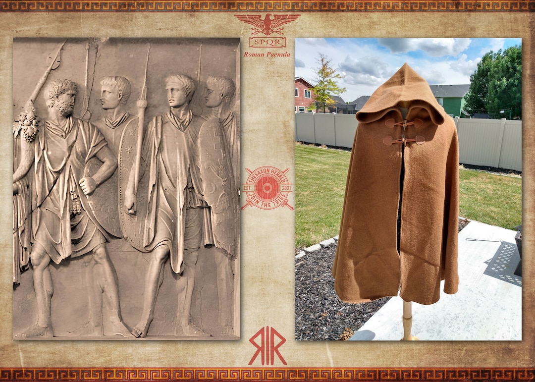 Roman Wool Cloak Paenula SPQR Legionary Clothing From the Iron Age ...