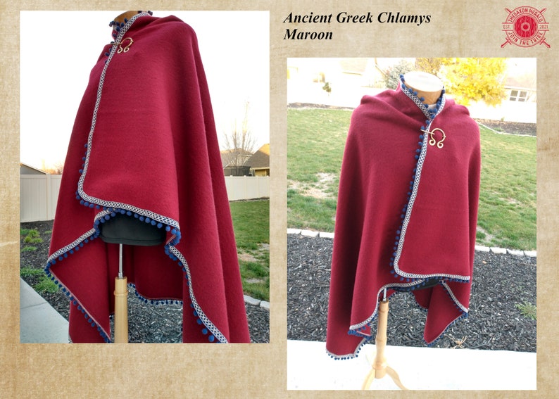 Ancient Greek Chlamys Hellenistic Cloak Classical Greek Clothing From ...