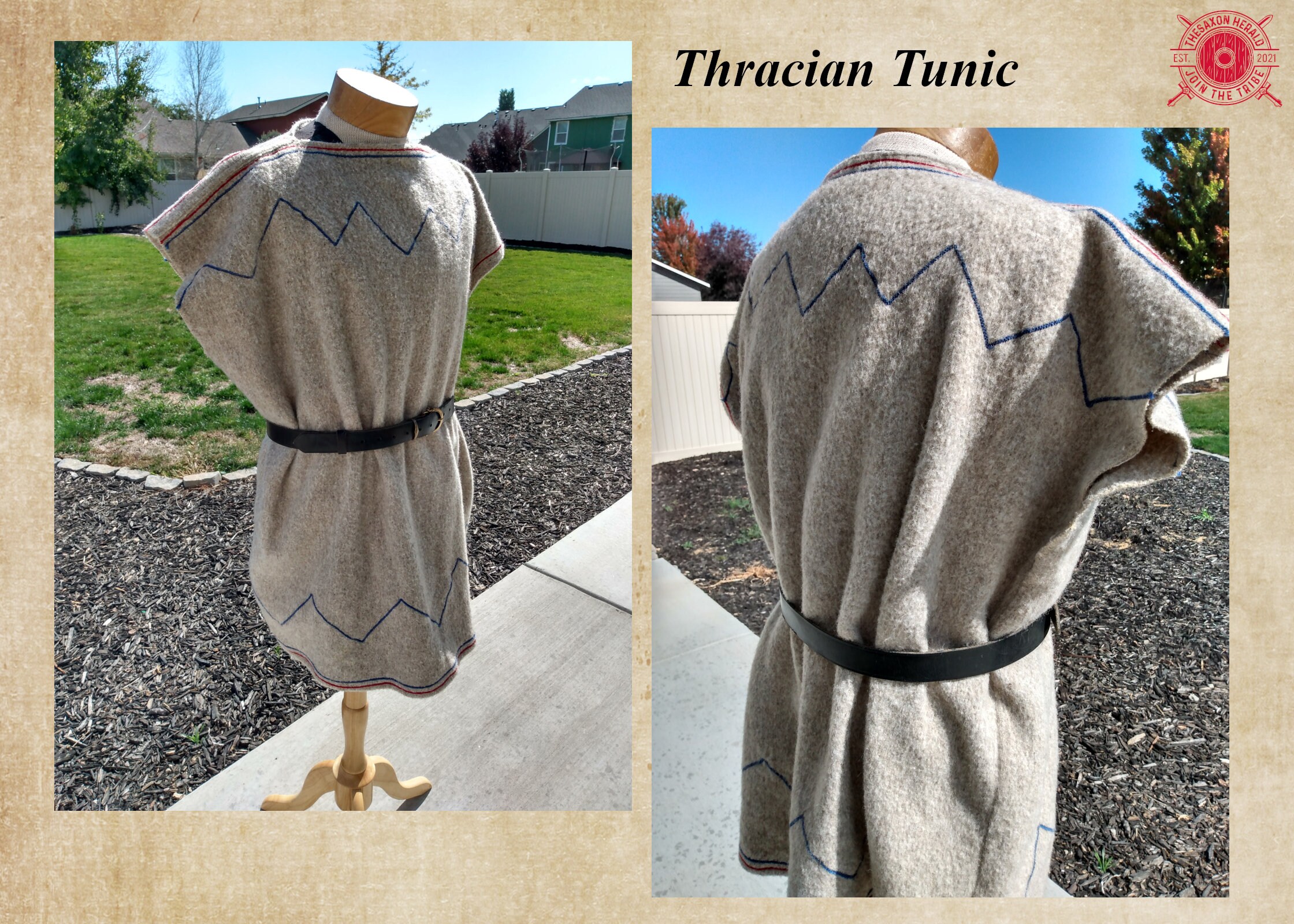 Thracian Wool Tunic Ancient Thracian Cultural Garment From Antiquity ...