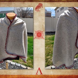 Hellenic Chlamys: Ancient Greek Wool Cloak || Authentic Handcrafted ...
